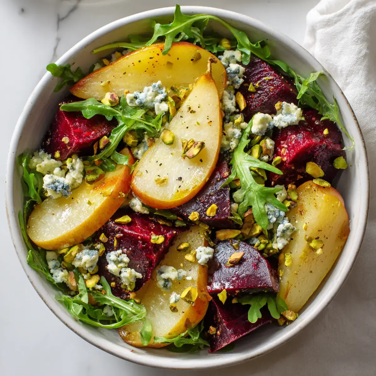Roasted Beet & Pear Salad Bowl